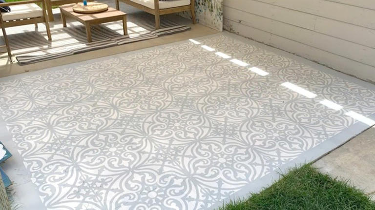 Use a craft room staple to create budget-friendly pavers that'll boost ...