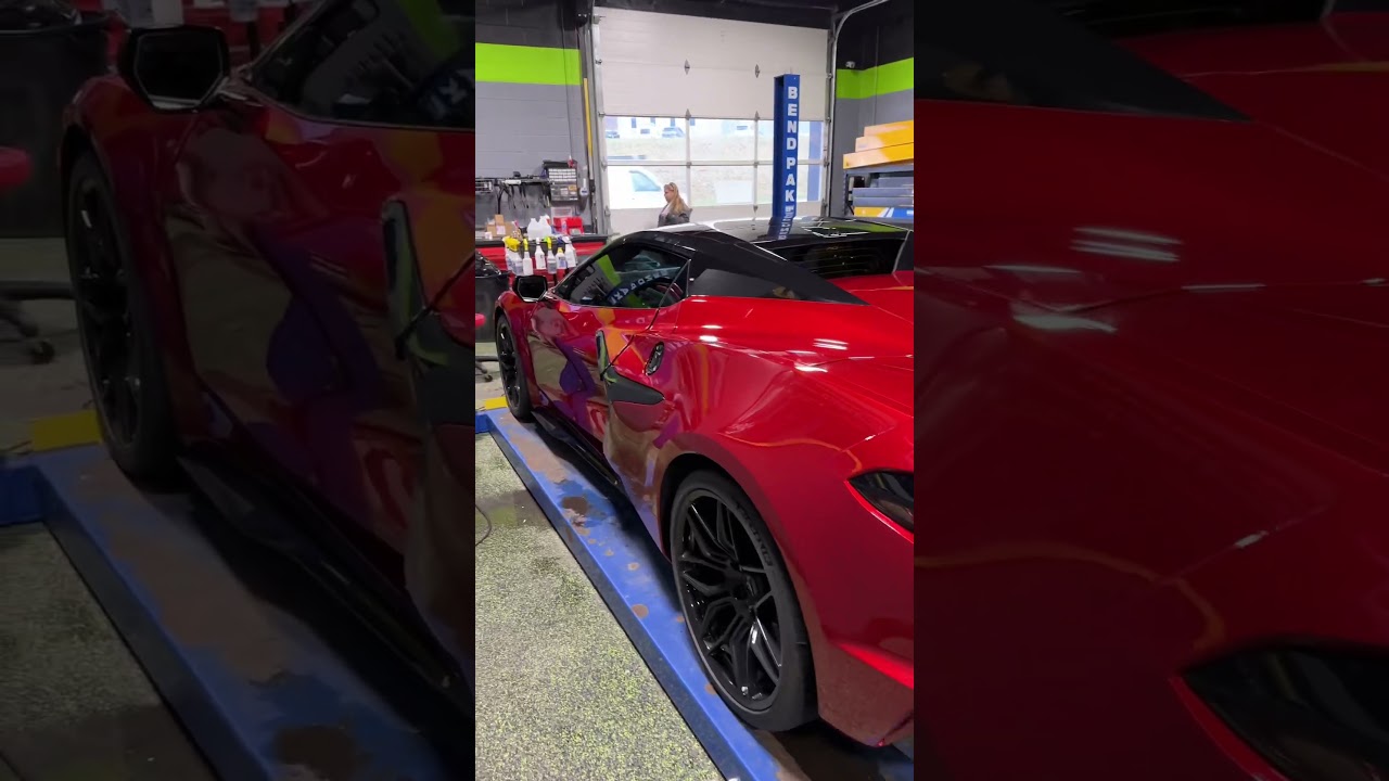 Do you like the red mist color on a C8 Corvette Z06? 🤔