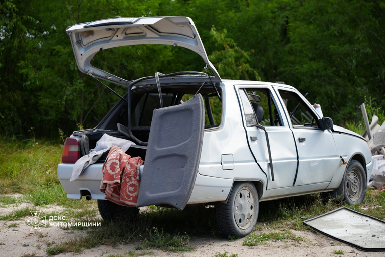 Russian strike damages homes and injures three children in Zhytomyr Oblast