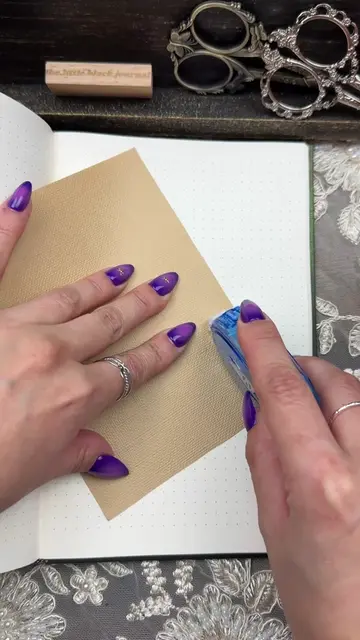 Relaxing vintage butterfly journal spread with wax seal