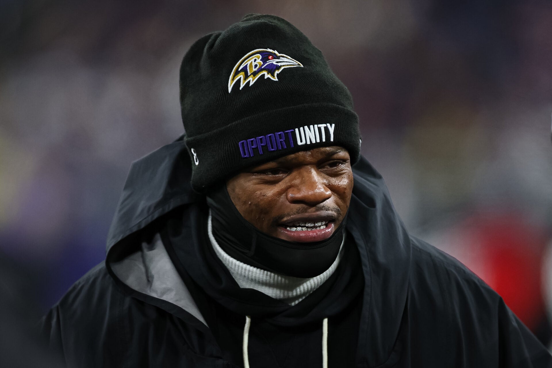 Lamar Jackson spotted spiking helmet to the ground at Ravens’ training camp