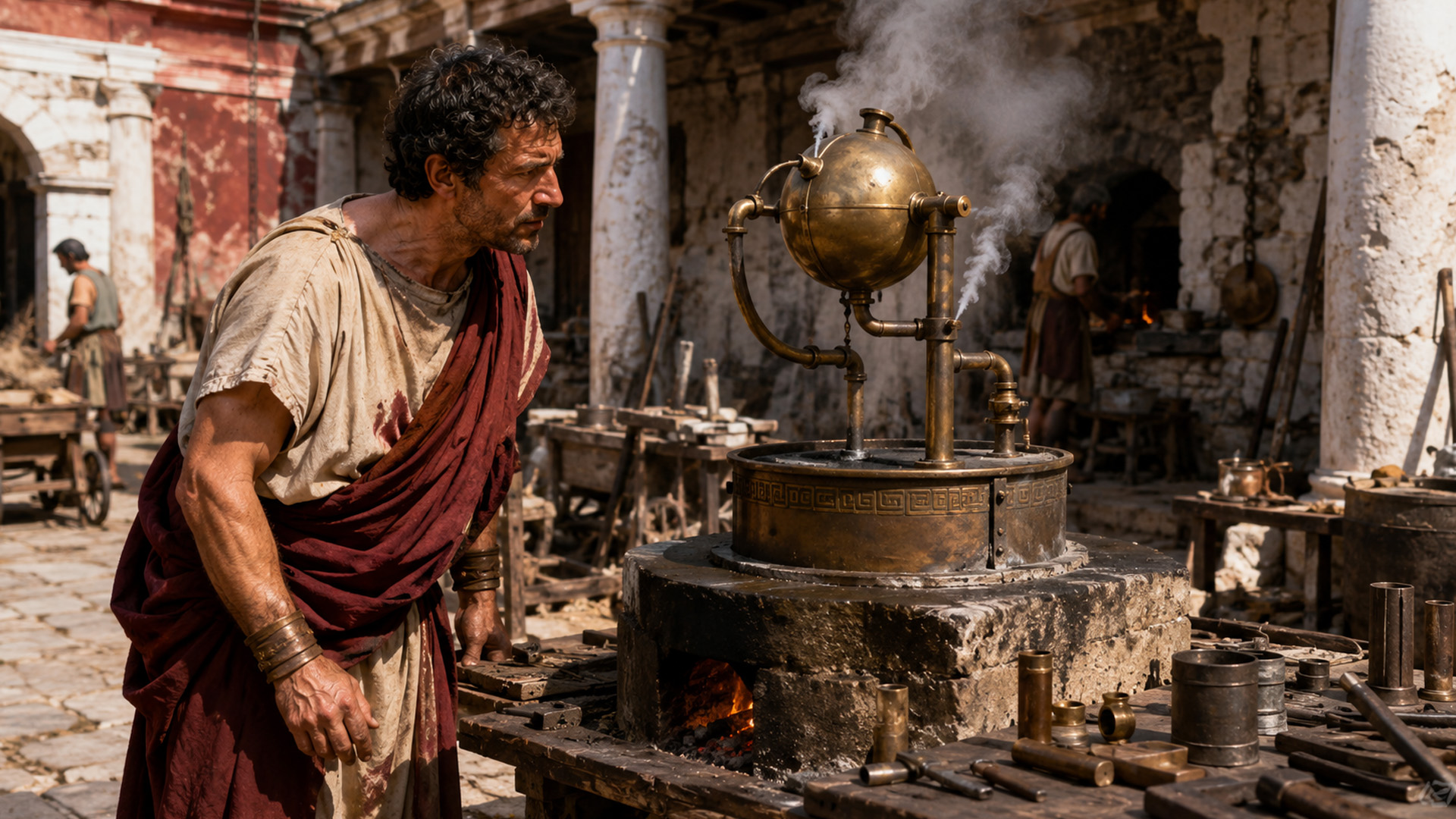 Rome had steam but never industrialized