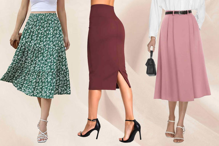 11 petite-friendly midi skirts that’ll make you look taller—without a ...