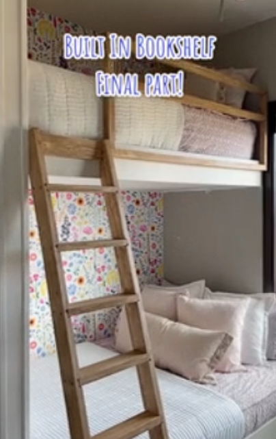 DIY built-in bookshelves reveal, stunning arched design with a unique twist
