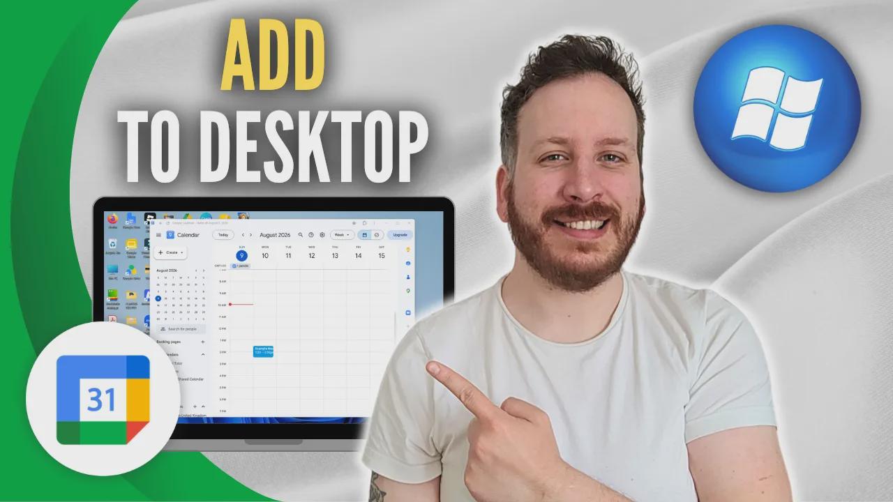 How to add Google Calendar to desktop on Windows 11