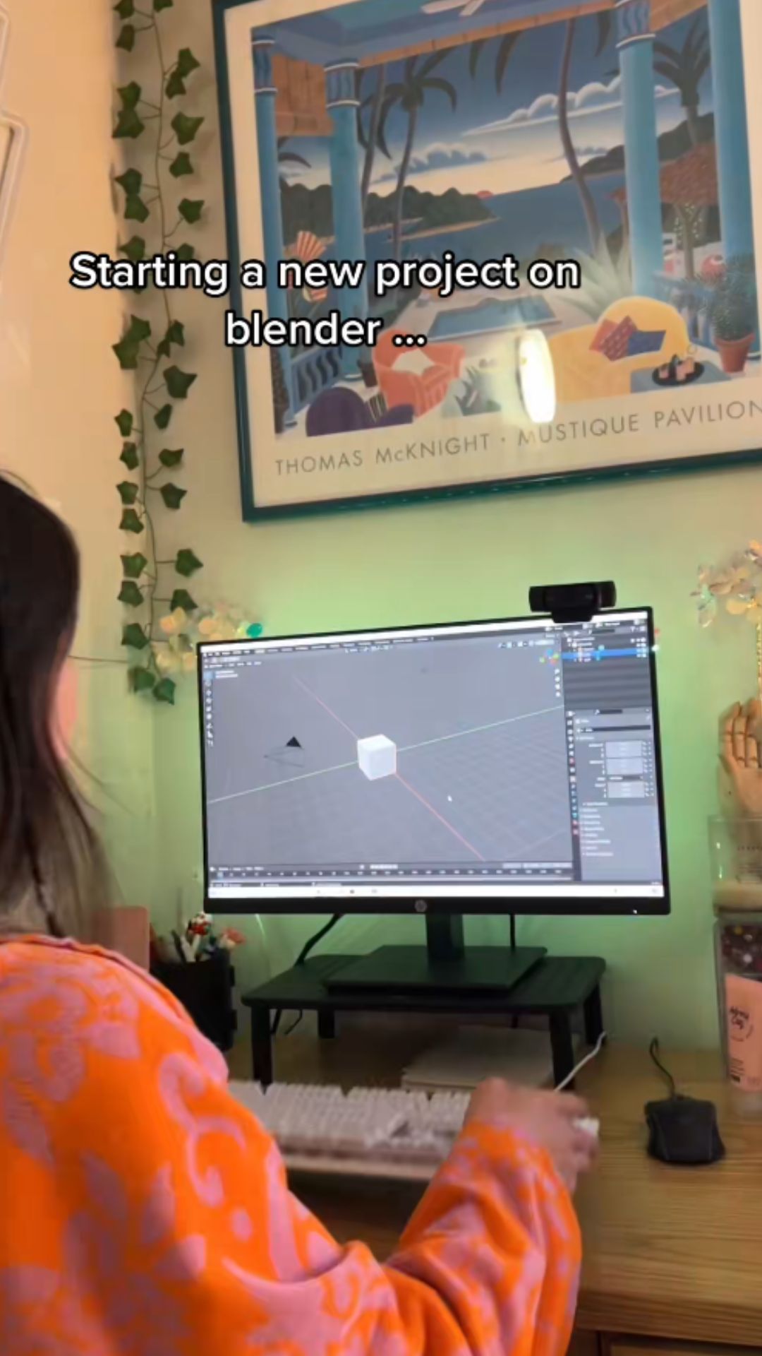 Unique 3D design created with digital art techniques