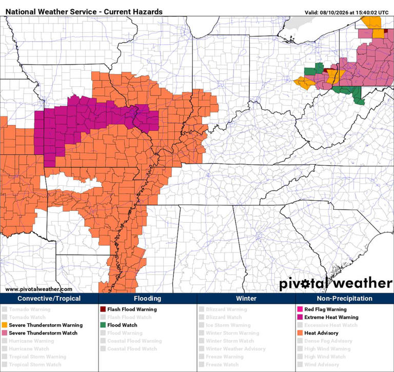 Extreme heat will keep St. Louis area under dangerous conditions ...