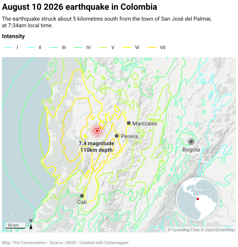 Colombia earthquake has killed at least 132. My research helps explain ...