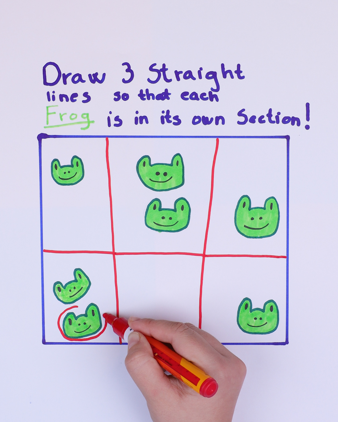 Impossible lines drawing challenge 🐸 ️