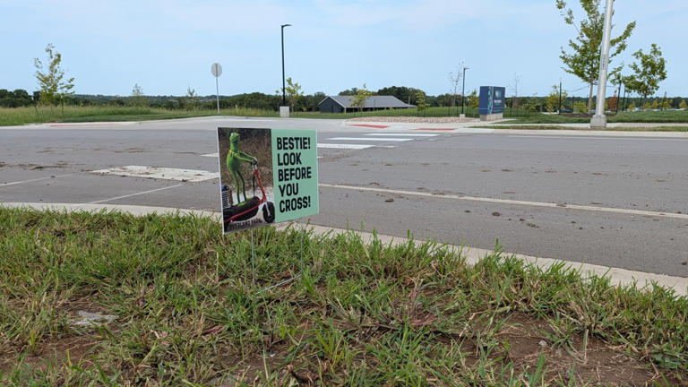 New meme-filled safety signs target young e-bike riders in Overland Park