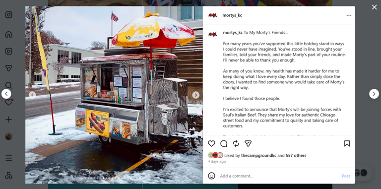 Owner of KCK hot dog stand is retiring but this pop-up is taking it over