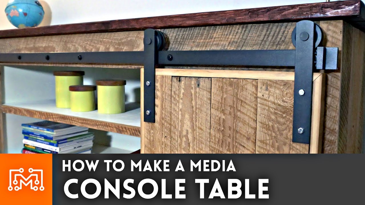 I built a stunning media console from reclaimed wood 🪵