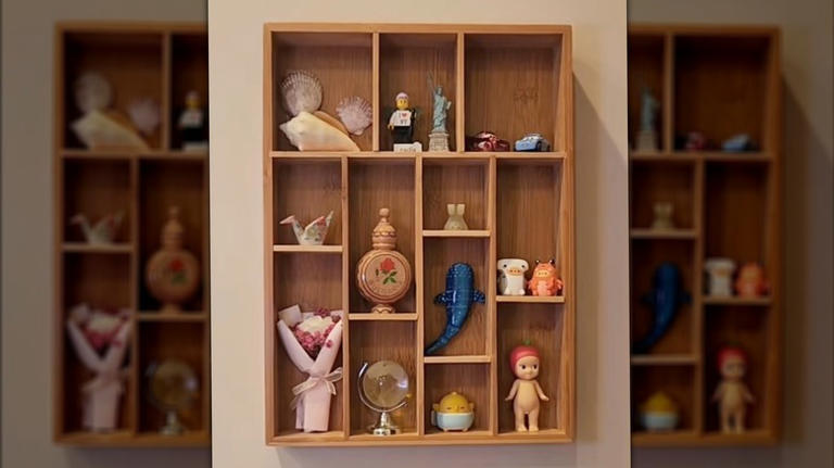 Thrift a simple utensil tray to make the sweetest trinket decor
