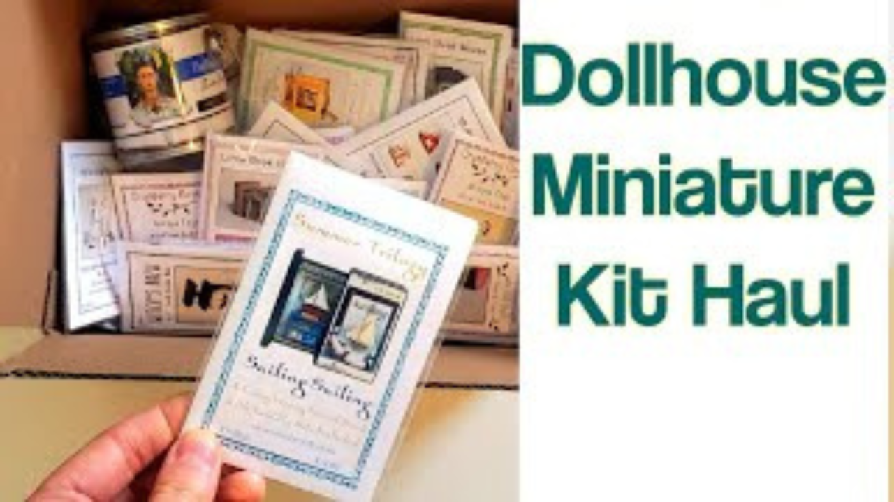 Dollhouse miniature furniture DIY kit unboxing