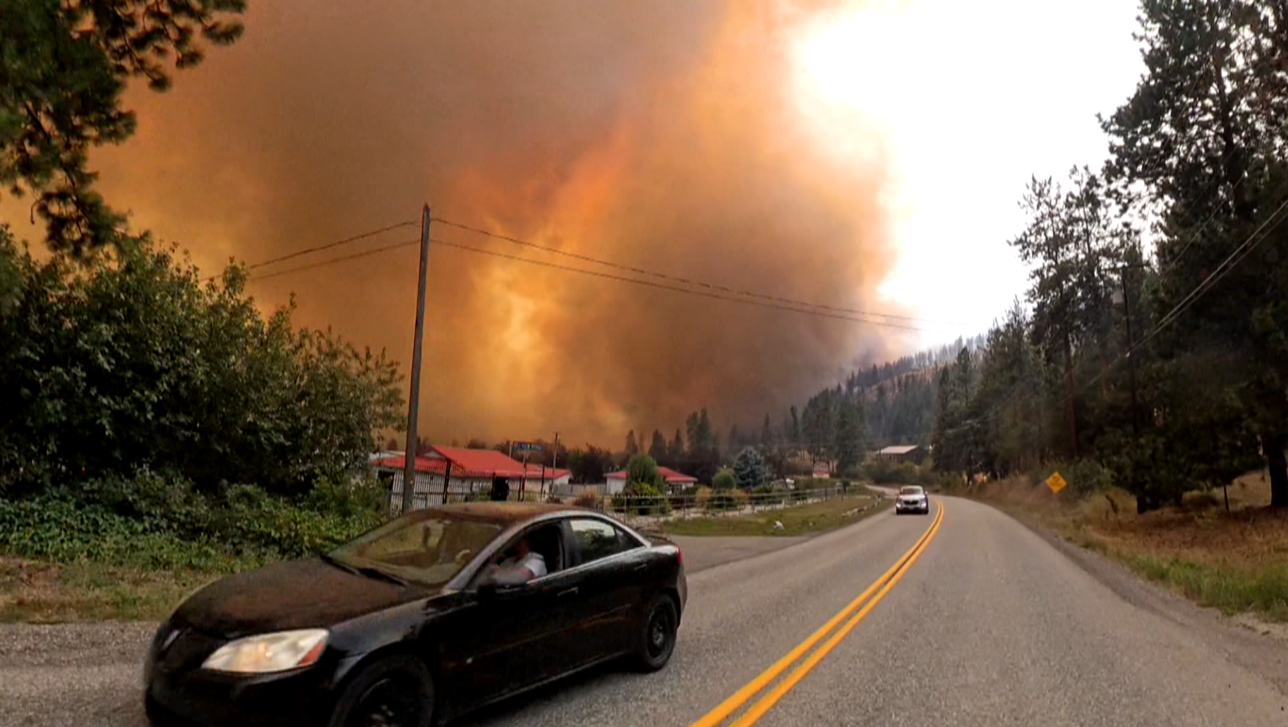 Bradley Creek fire forcing evacuations in the North Okanagan