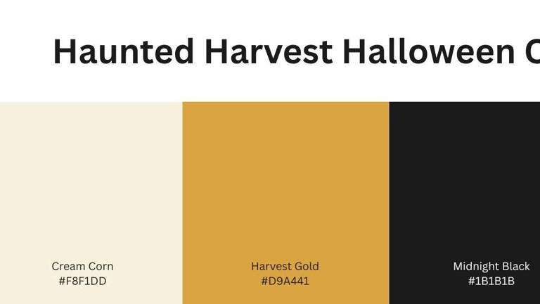 The most popular Halloween color palettes this year