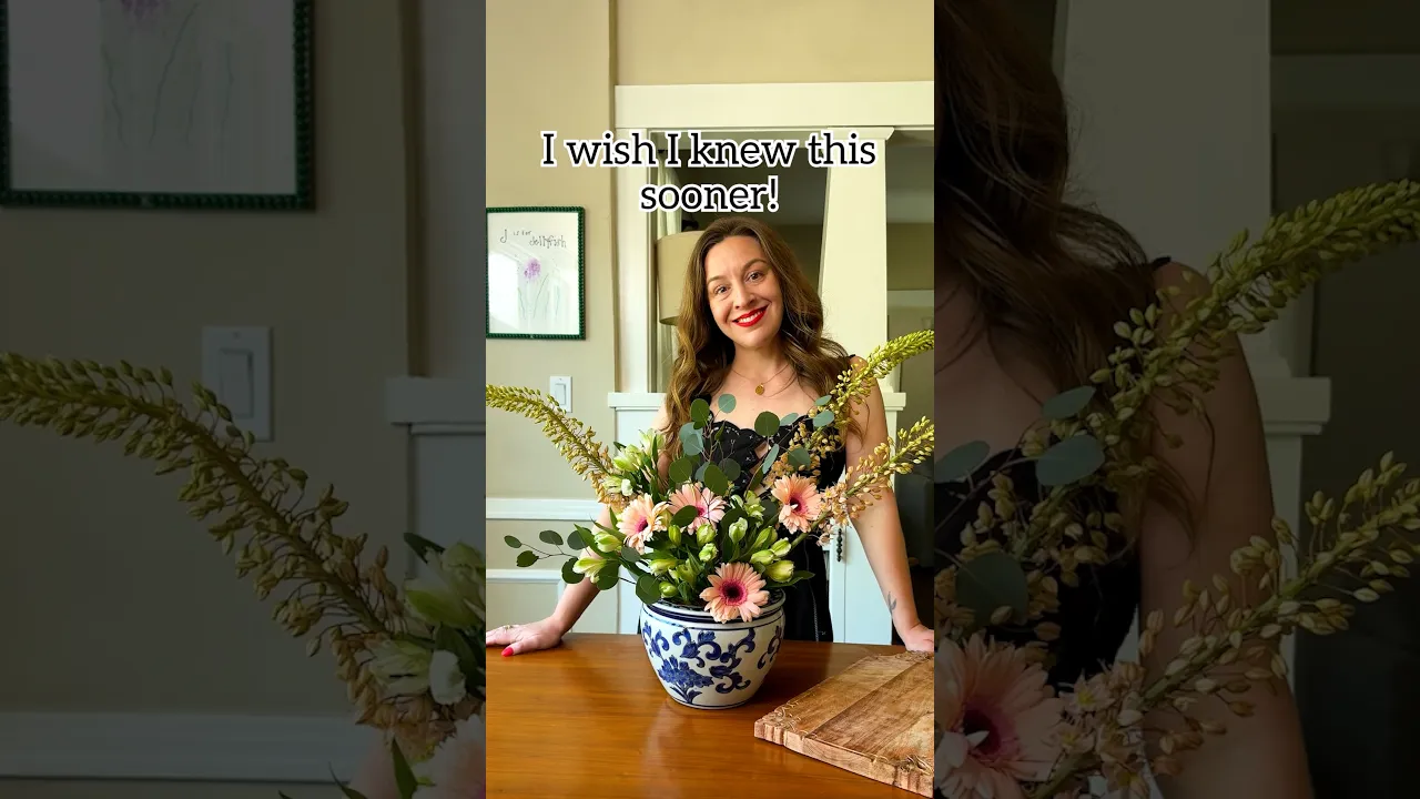 Easy floral tricks and home design tips!💐