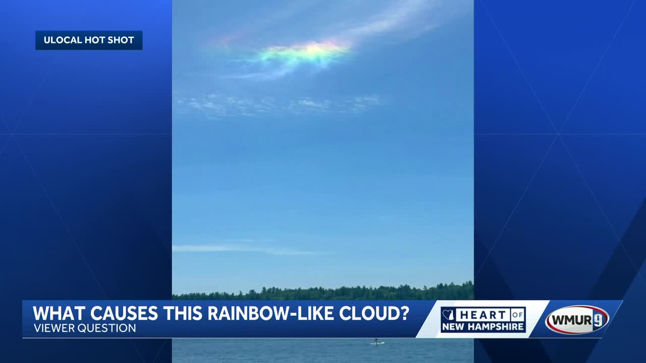 Weather classroom: What causes this rainbow-like cloud?