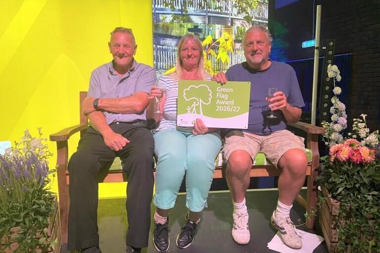 Villagers celebrate yet another Green Flag triumph