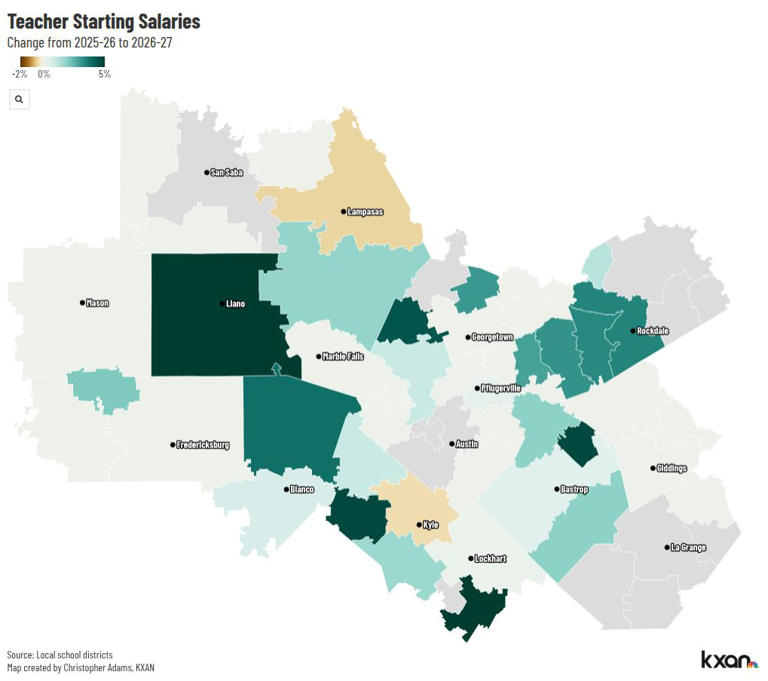 MAP: Which school districts increased teacher pay for the 2026-27 ...
