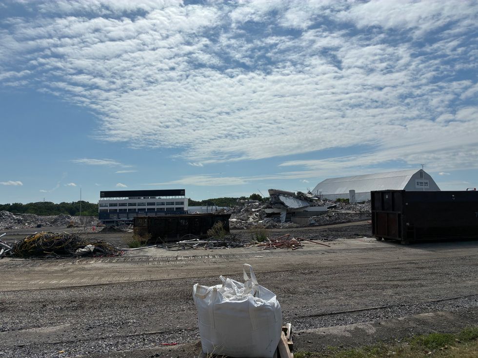 Bills fans stunned to see old Highmark Stadium in concrete, steel rubble
