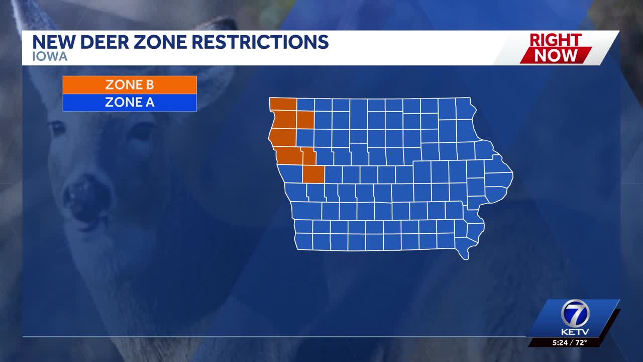 Iowa Department of Natural Resources redefines deer hunting zones