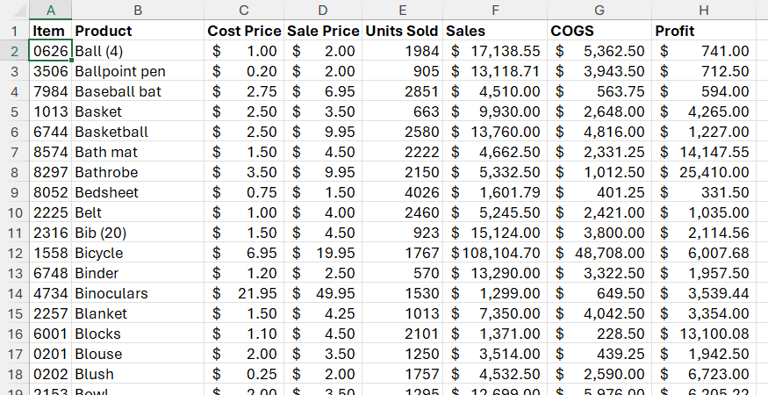 You're using freeze panes in Excel to solve the wrong problems