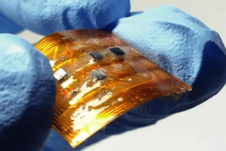 This origami implant unfolds under the skin to monitor health