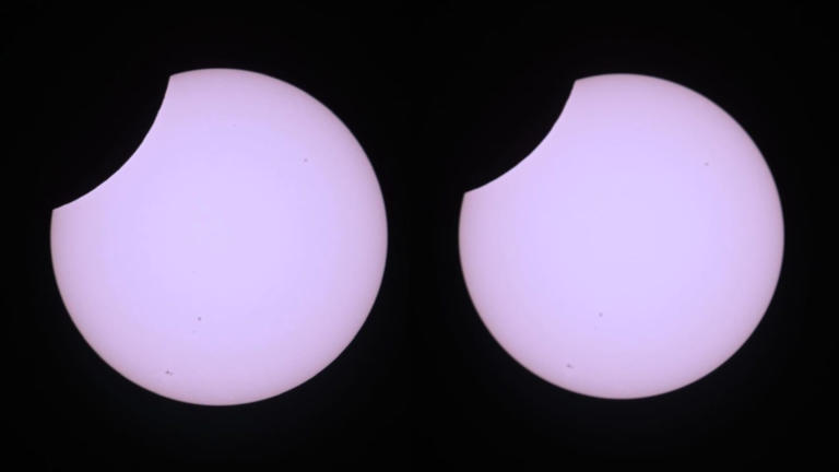 August 12 solar eclipse from International Space Station: NASA ...