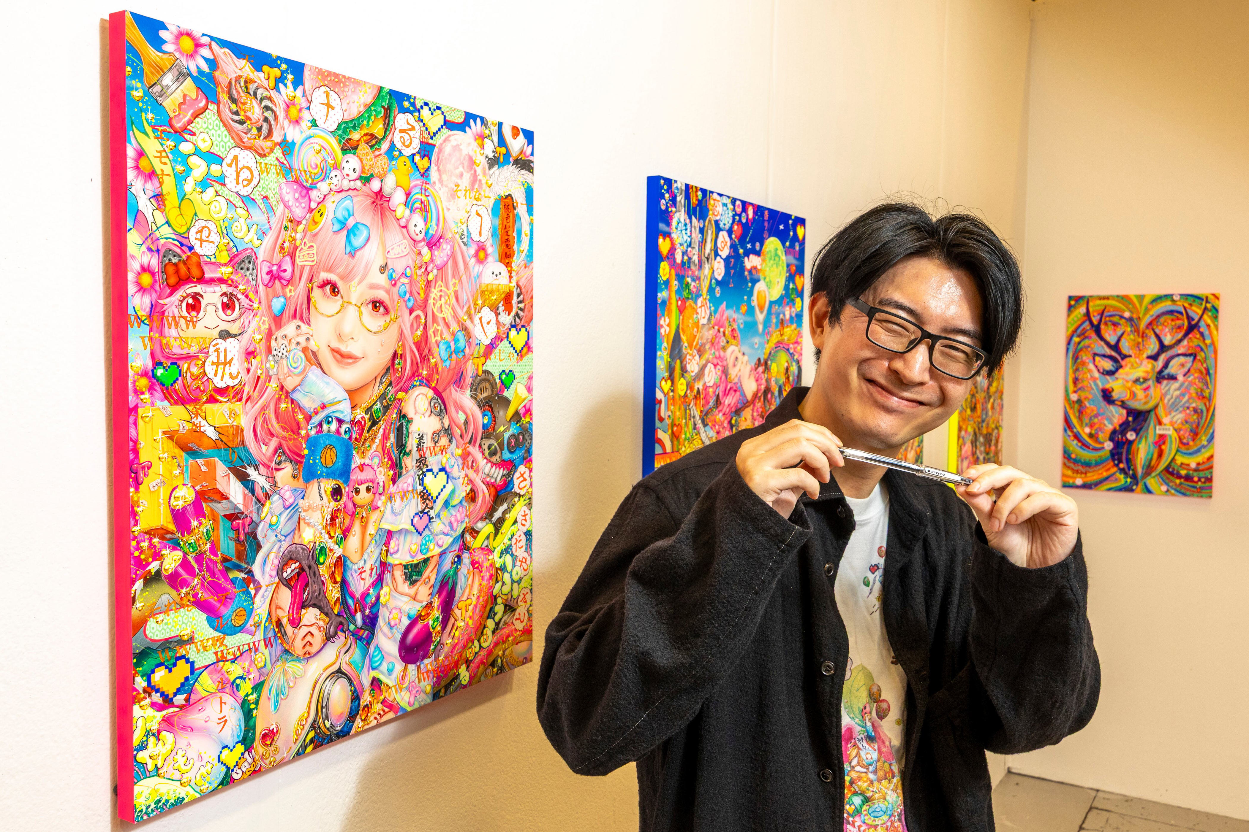 Japanese artist's 0.3mm ballpoint pen art defies AI