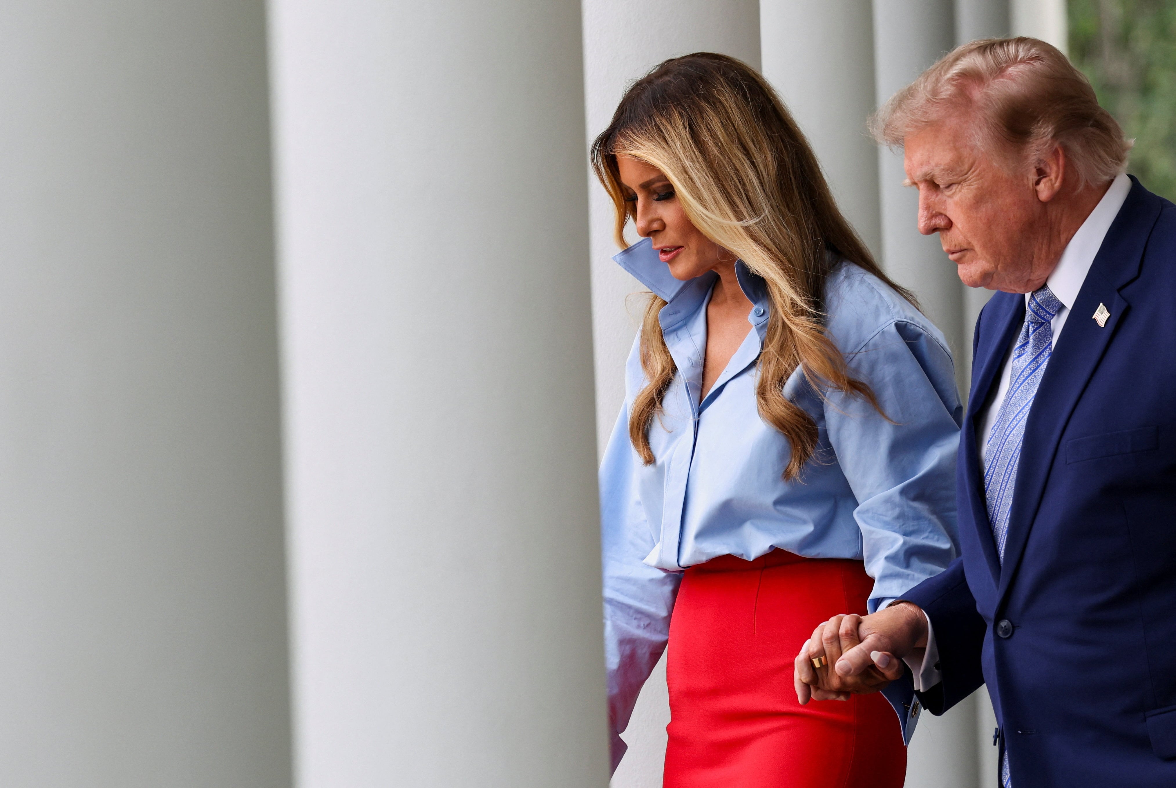 Melania Trump Returns Amid Harp Controversy