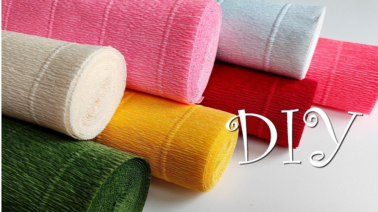 Simple crepe paper crafts for creative decorations