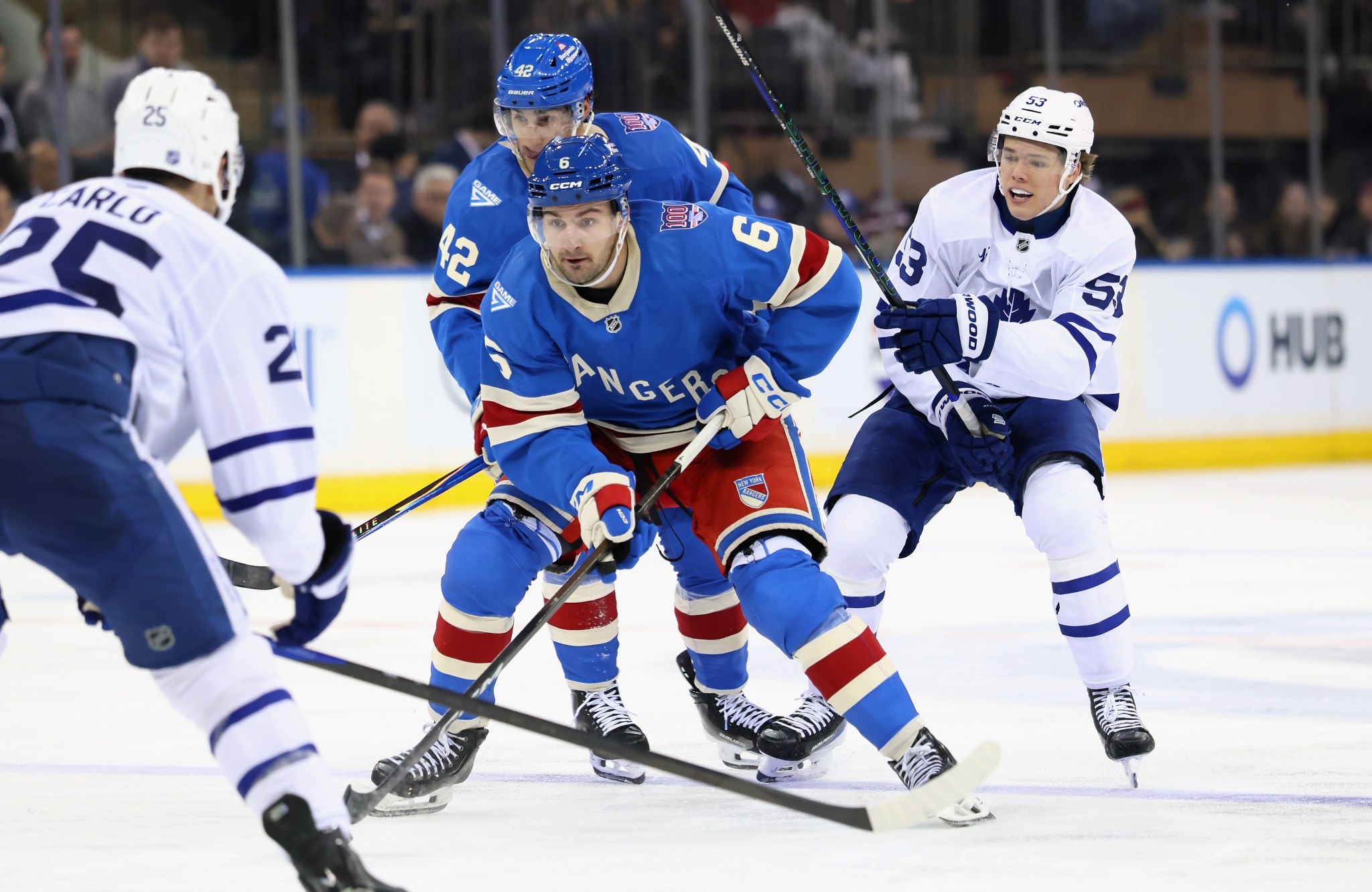 Rangers Re Sign 6 Foot 4 Young Defenseman
