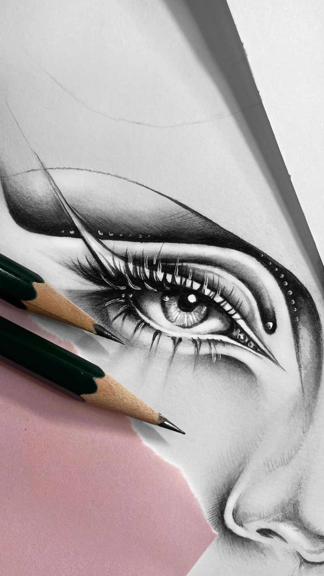 How this drawing comes together through creative process