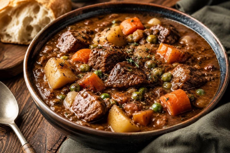 Rich and hearty American-style beef stew recipe