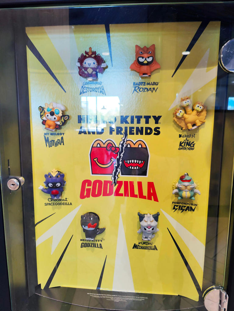 We Check Out The Mcdonalds Hello Kitty Godzilla Happy Meal
