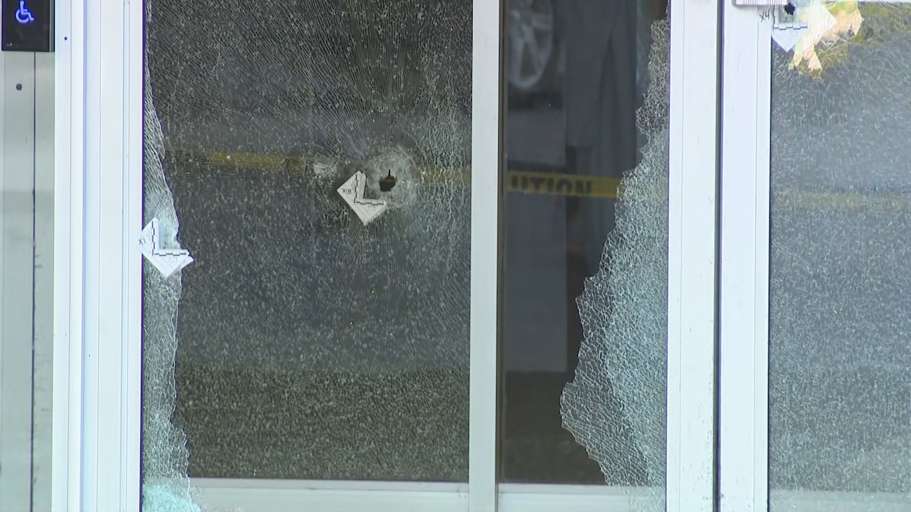 Thorncliffe Park apartment building shot at overnight