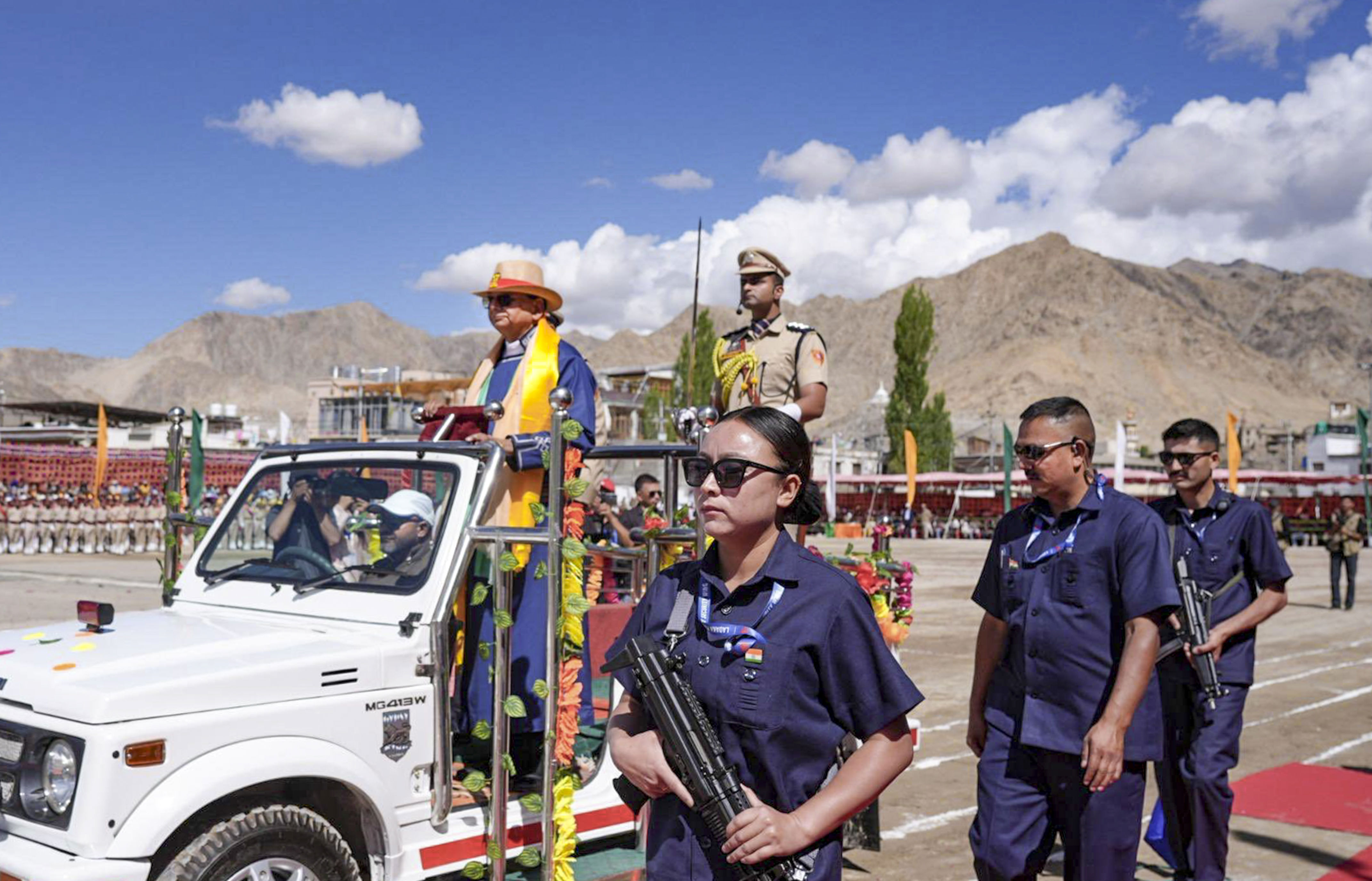 L-G Saxena joins people in celebrating 80th Independence Day in Ladakh