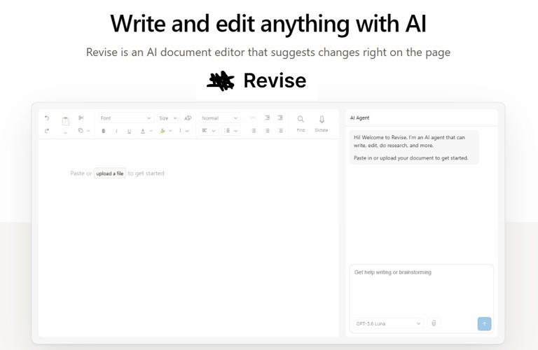 Revise review: The DOCX-compatible AI document editor