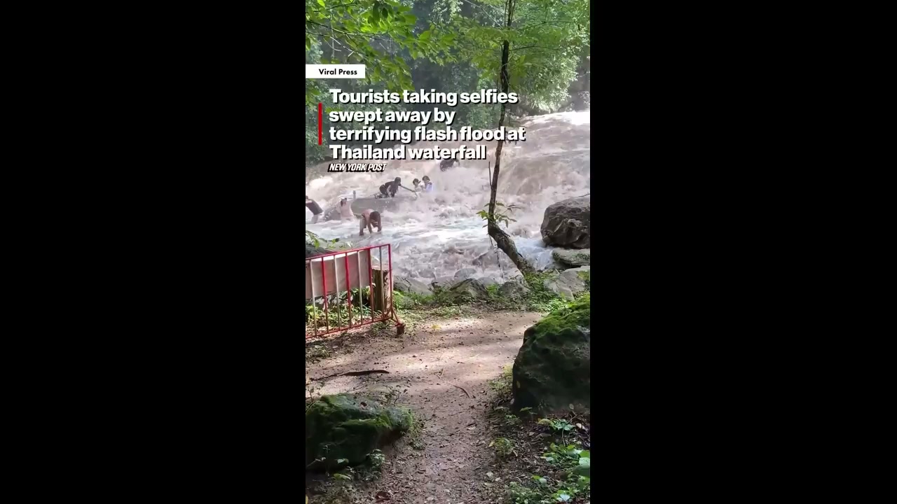 Tourists Swept Away By Flash Flood At Thailand Waterfall