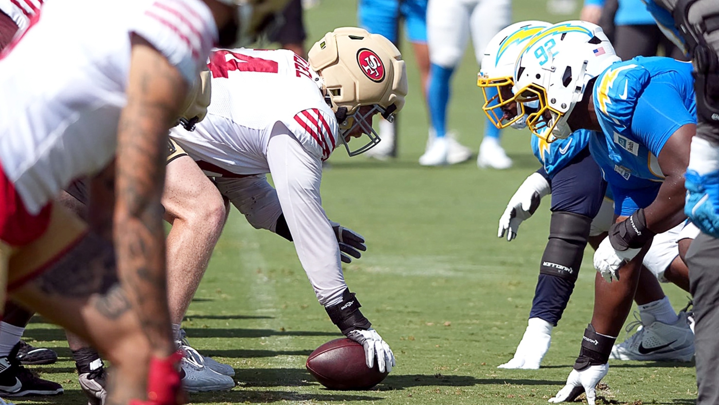 49ers Training Camp Chargers Joint Practice Sparks Defensive Concerns 5020