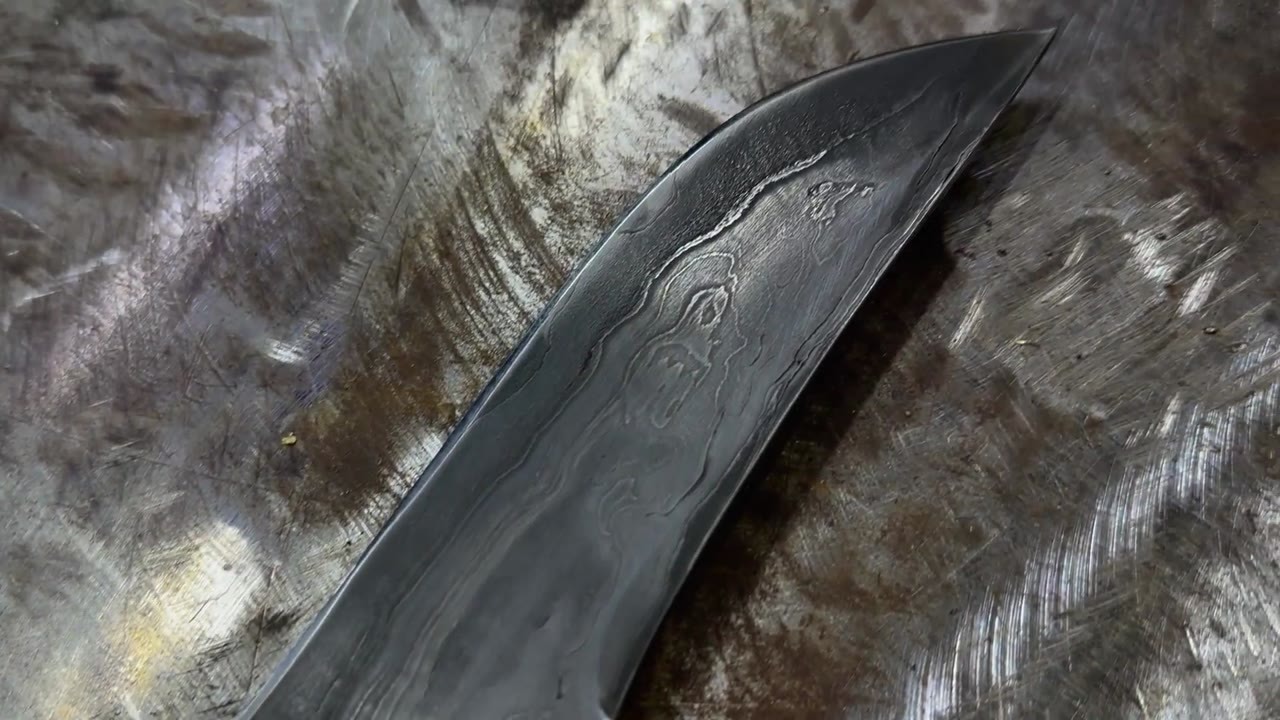 Creating A Damascus Knife From Letter Beads