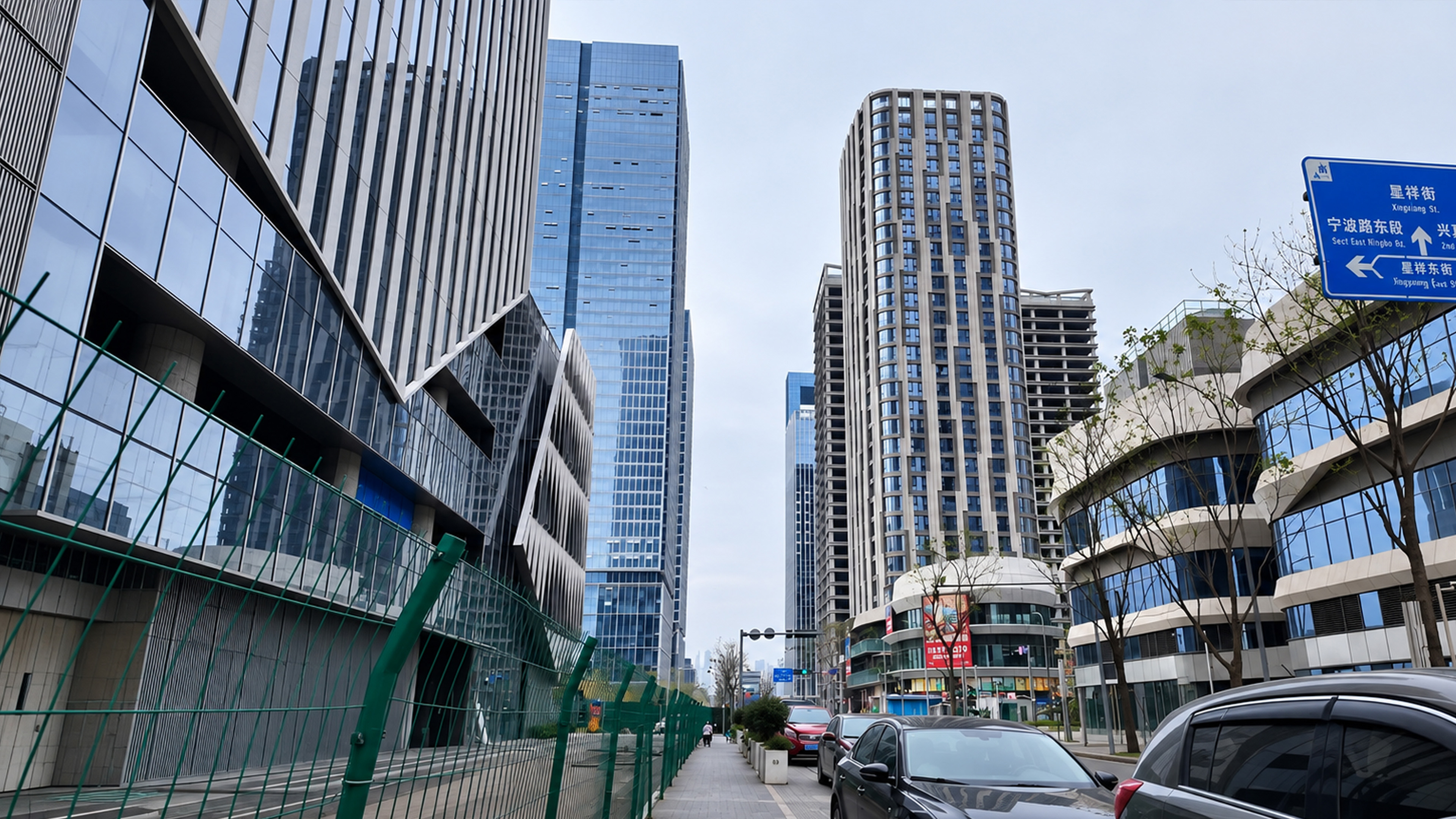 Exploring a modern high-rise district in China