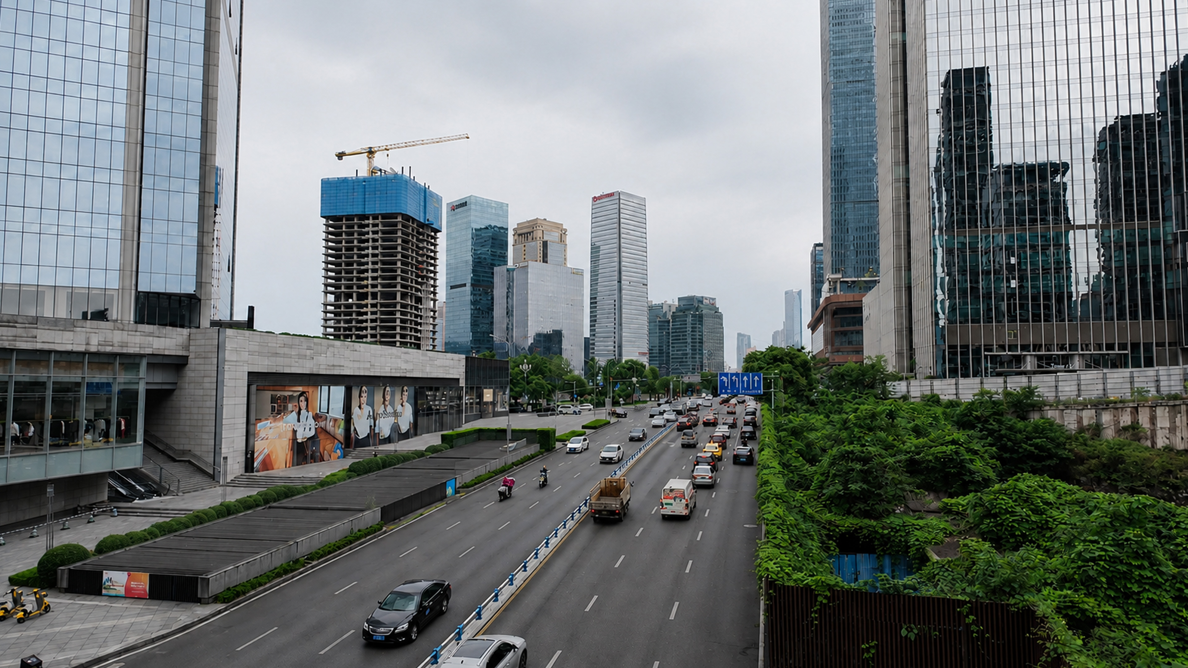 New construction rises among established office towers
