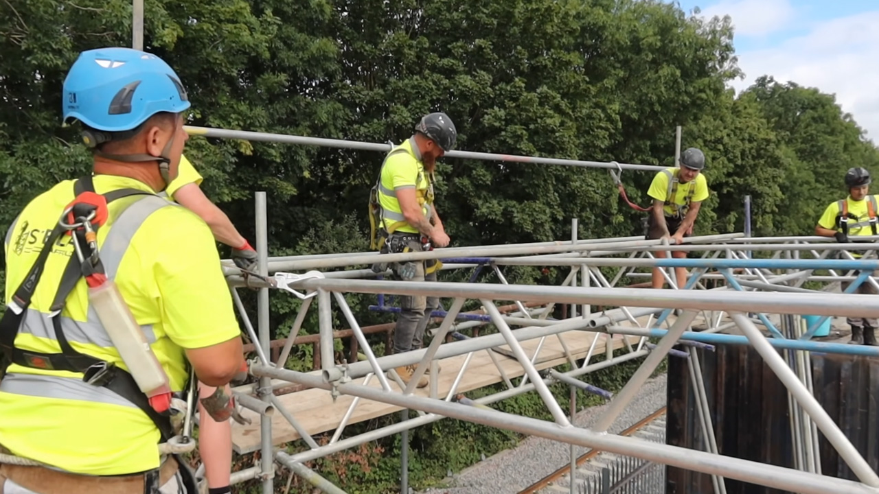 Can a scaffolding crew actually build a massive yard structure after a ...