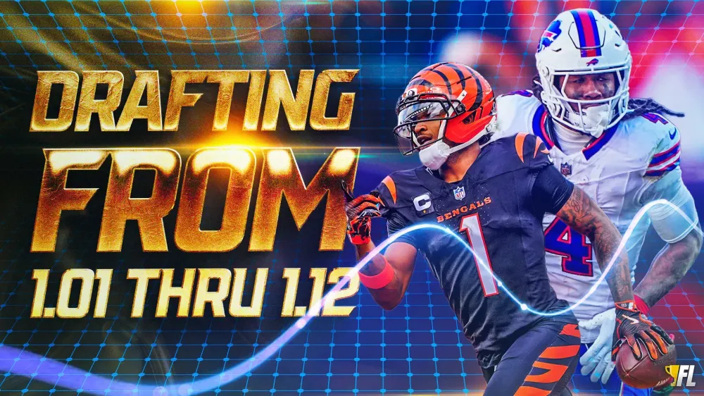 Fantasy football draft strategy from the 1.01 through the 1.12