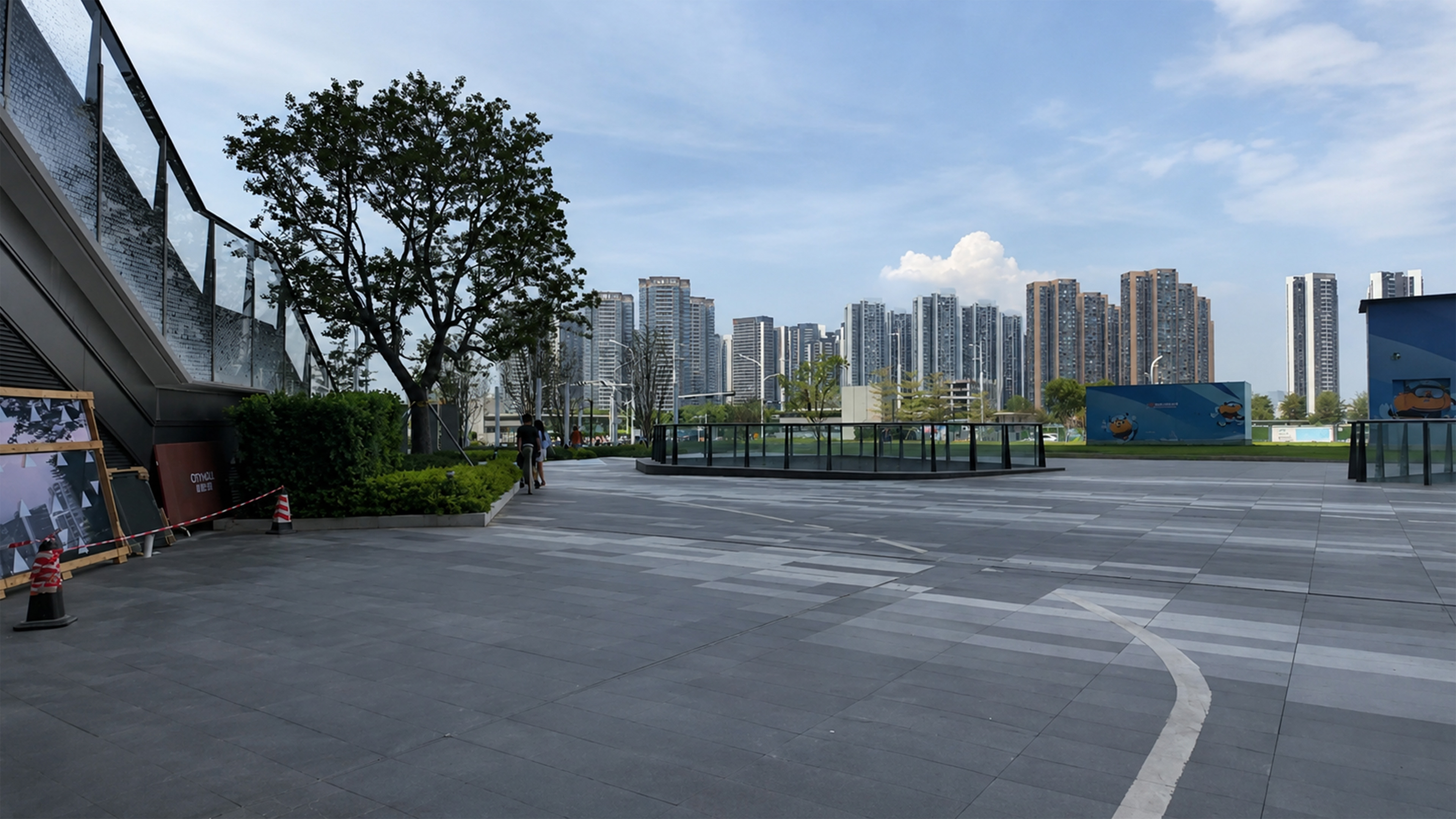 China’s rapid urban development is visible across the high-rise horizon