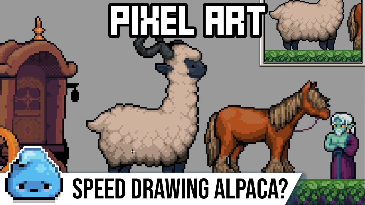 How pixel art gives an alpaca its character