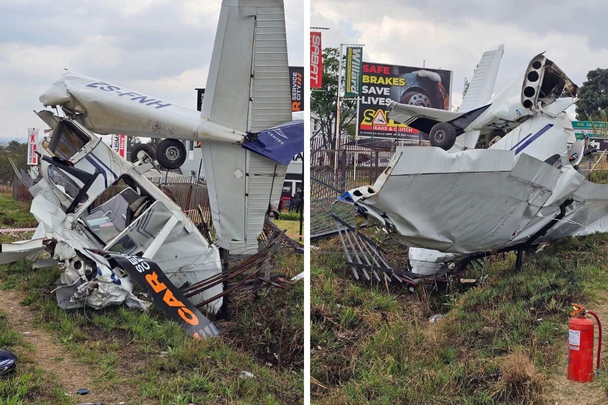 Light aircraft crashes into Midrand office park [video]