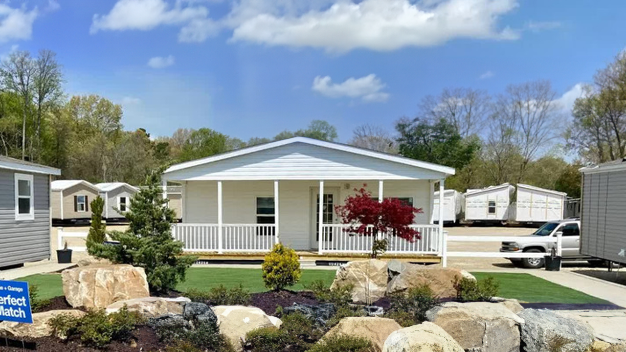 I love this southern farmhouse mobile home layout
